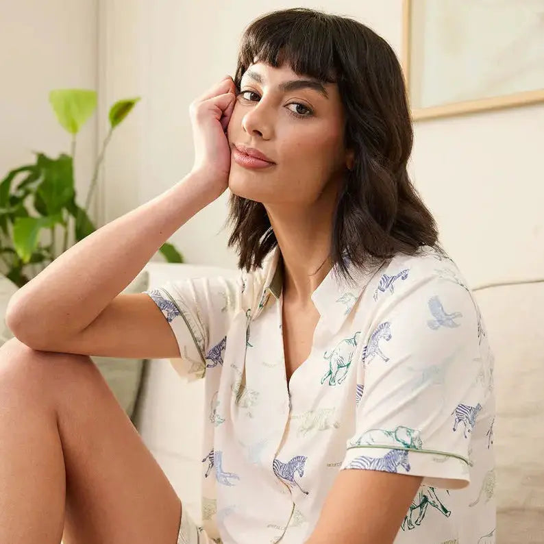 Women's Jersey Pyjamas | Jersey Pj Sets | Myza
