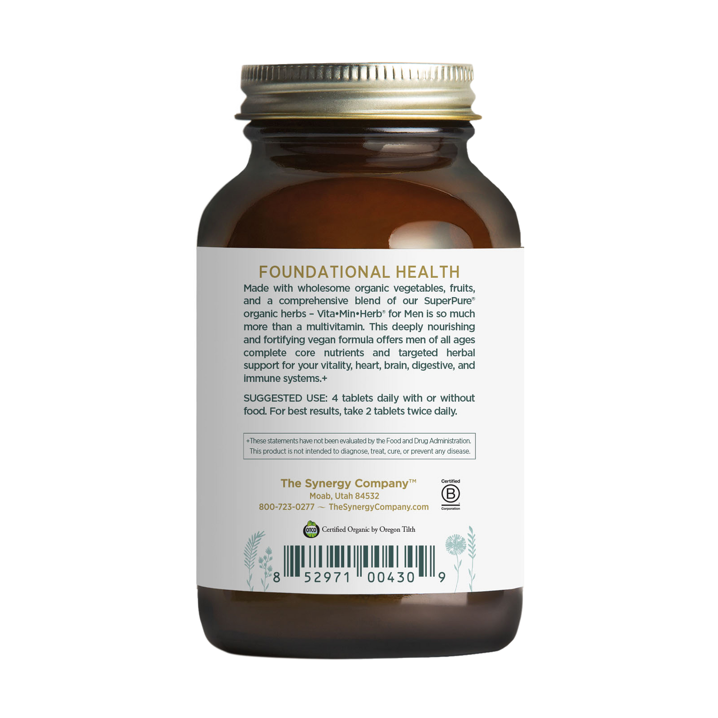 Pure Synergy Vita Min Herb For Men – Myza