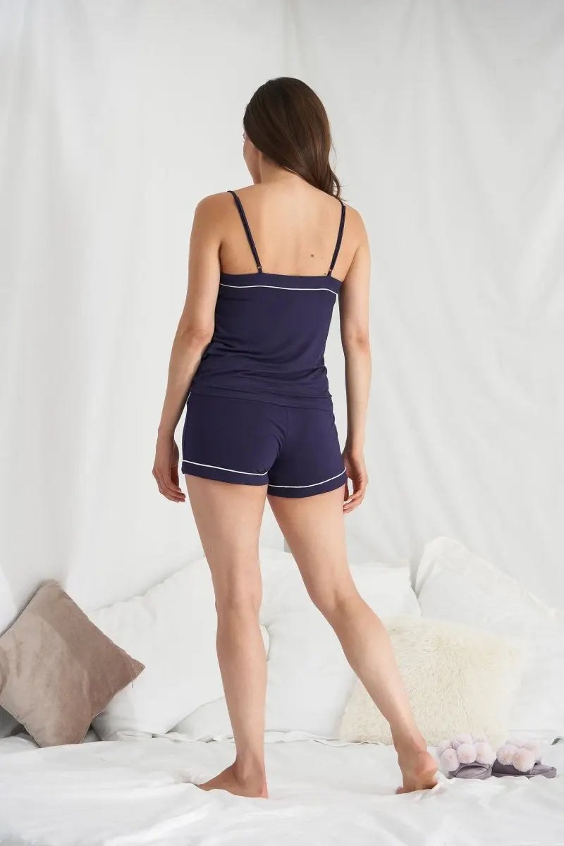 Bamboo Cami Short Pyjama Set in Midnight – Myza
