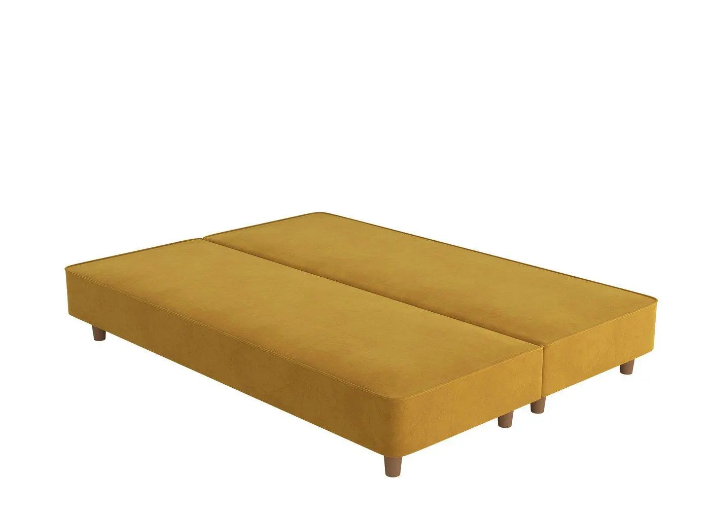 Flaxby Shallow Divan Bed Base- Gold – Myza