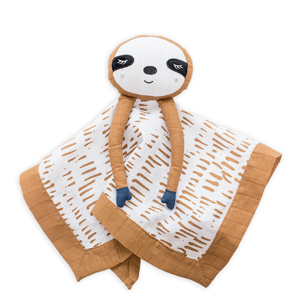 Lulujo - Cotton Muslin Lovie - Sloth – Myza