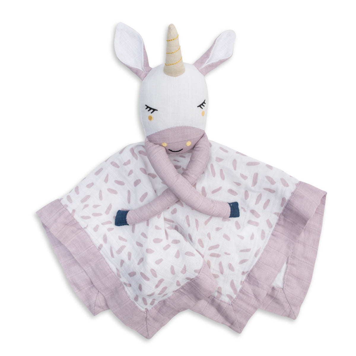 Lulujo - Cotton Muslin Lovie - Unicorn – Myza