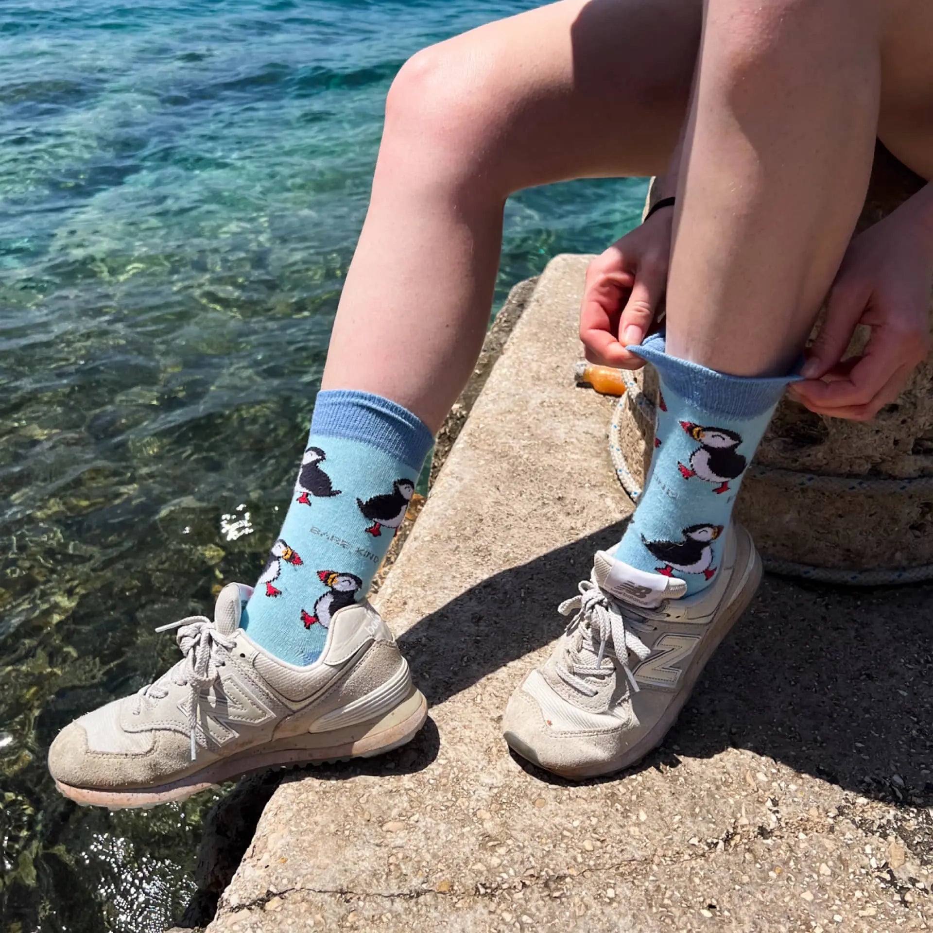 Save the Puffins Bamboo Socks – Myza