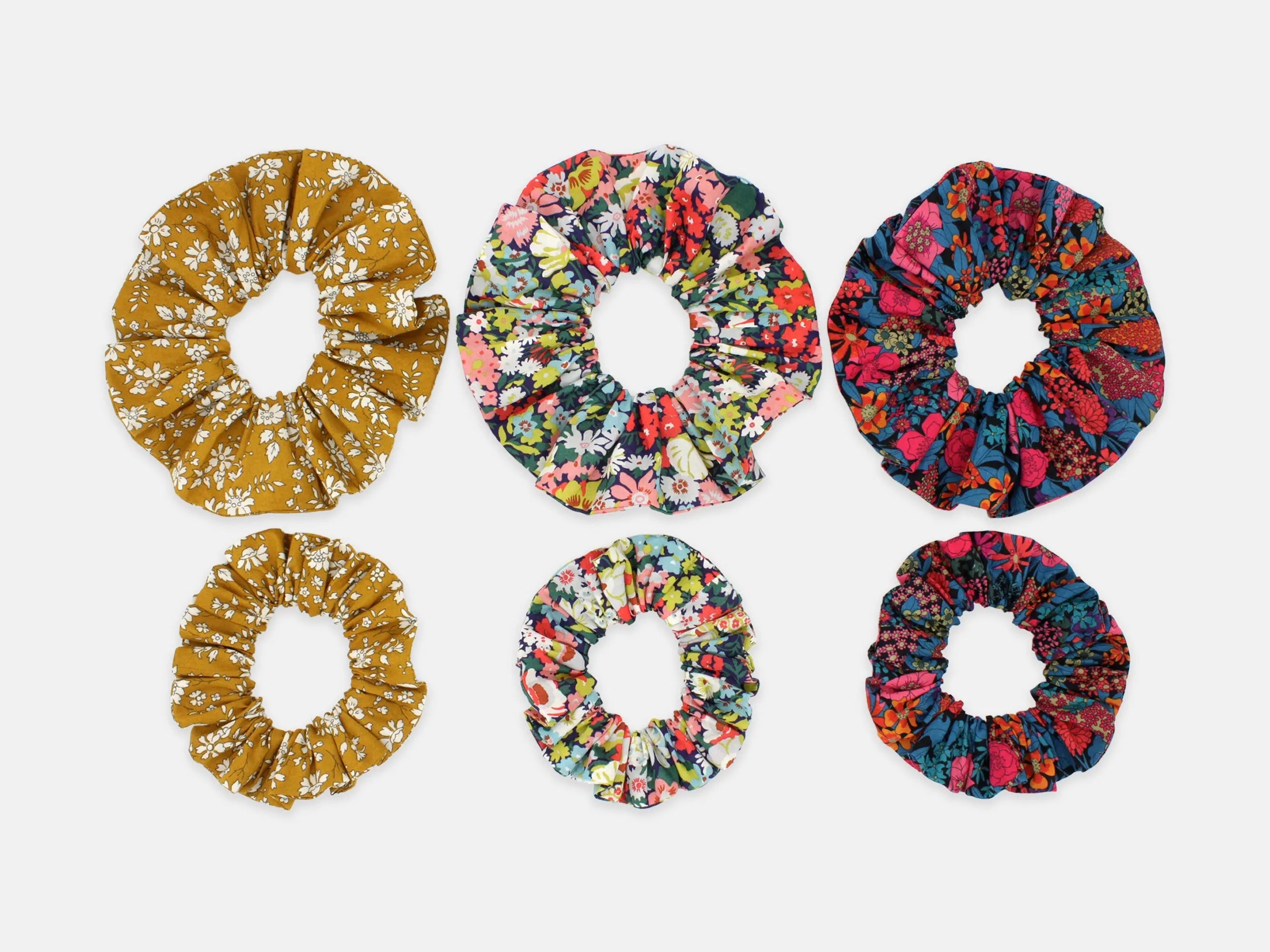 Scrunchie Gift Box, Liberty Print Pop Classics Collection, Set of Thre ...