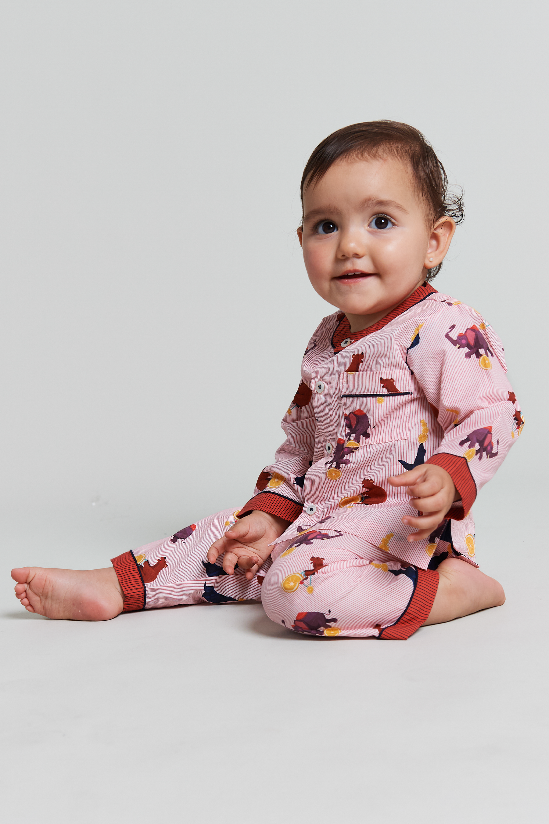 topsy turvy circus - organic cotton baby pyjama set – Myza