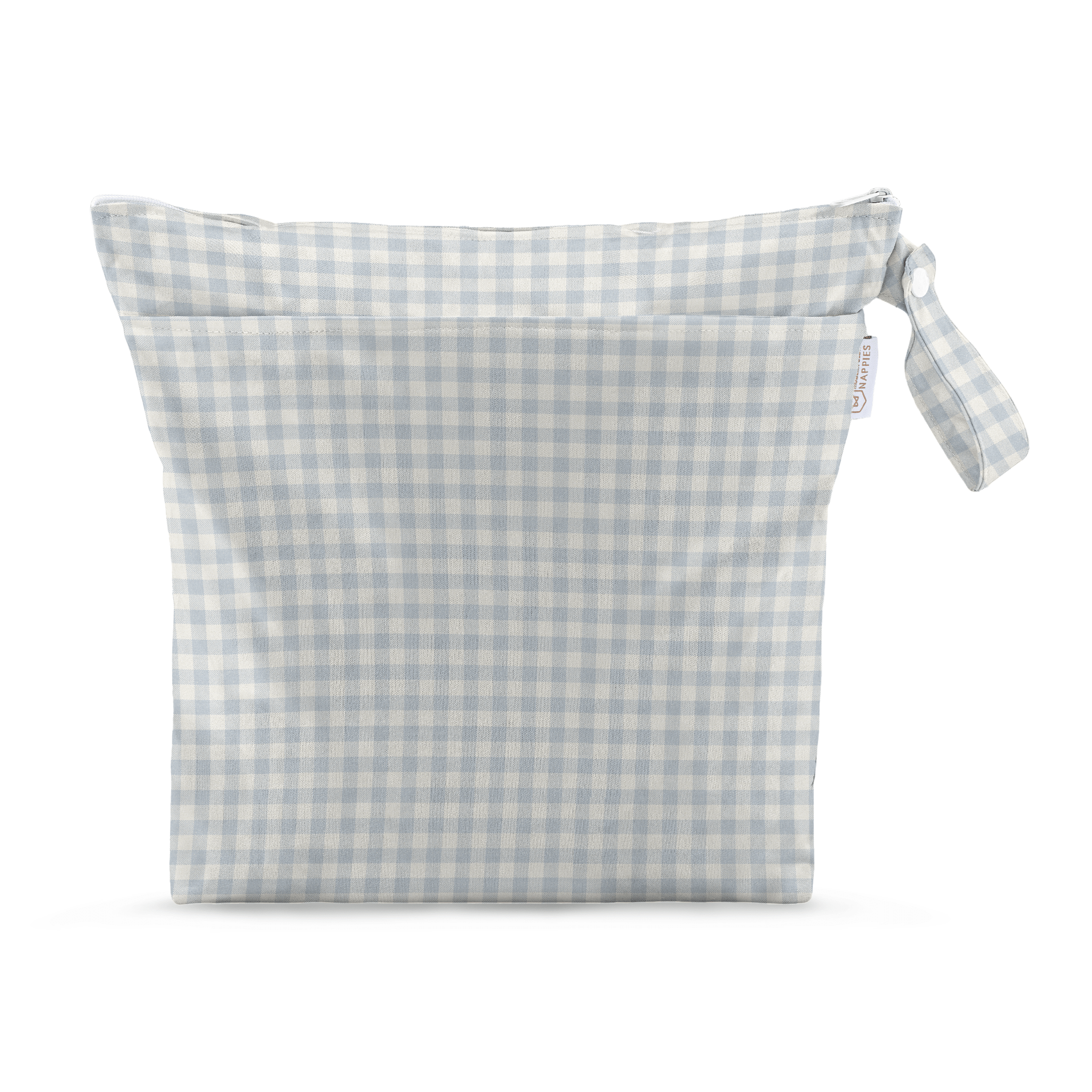 Grab & Go Nappy Wet Bags With Handle - Blue Gingham – Myza