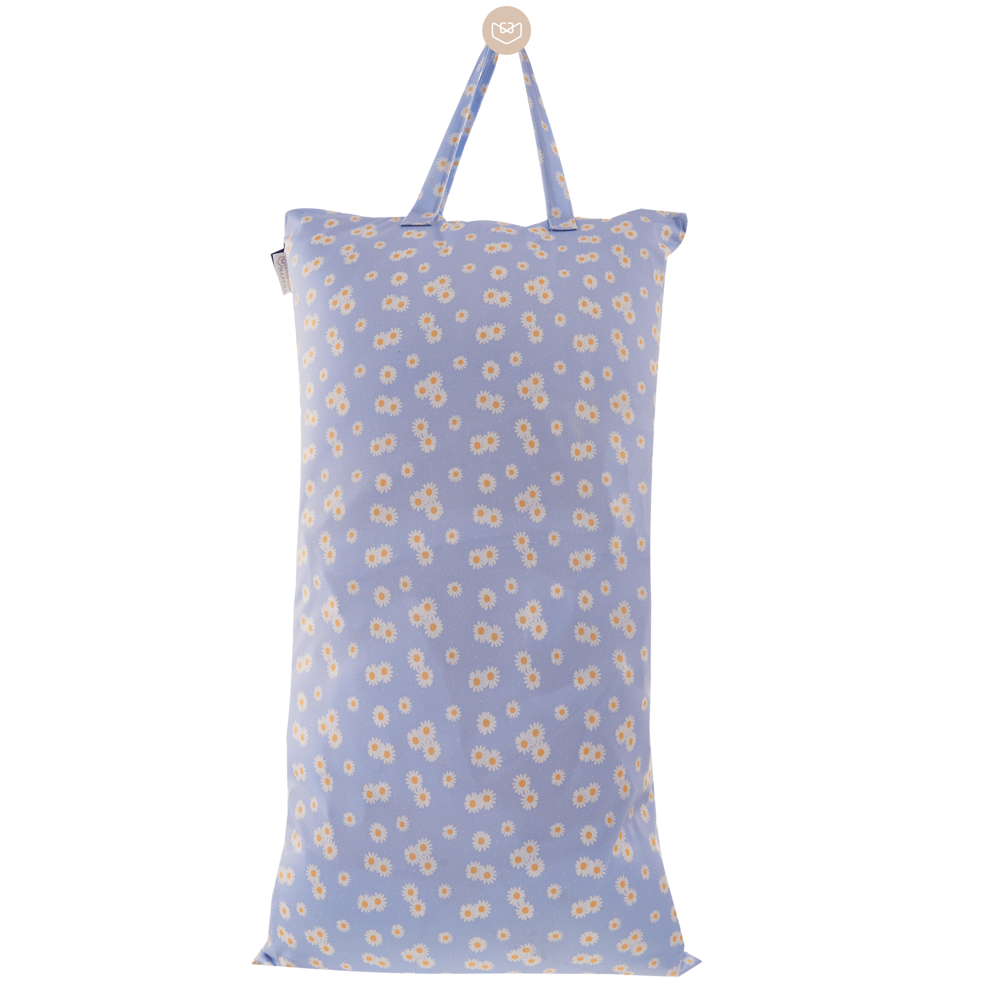 XL Wet Bag - Reusable Cloth Nappy Pail - Ditsy Daisy Sky Blue – Myza